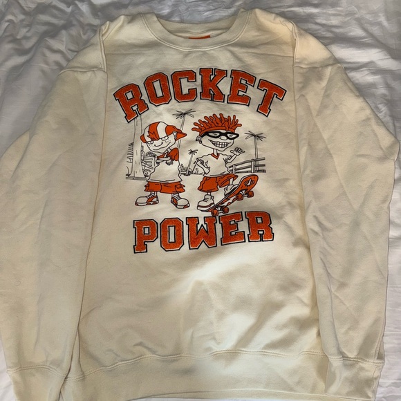 Nickelodeon | Sweaters | Mens Nickelodeon Rocket Power Cream Sweater ...